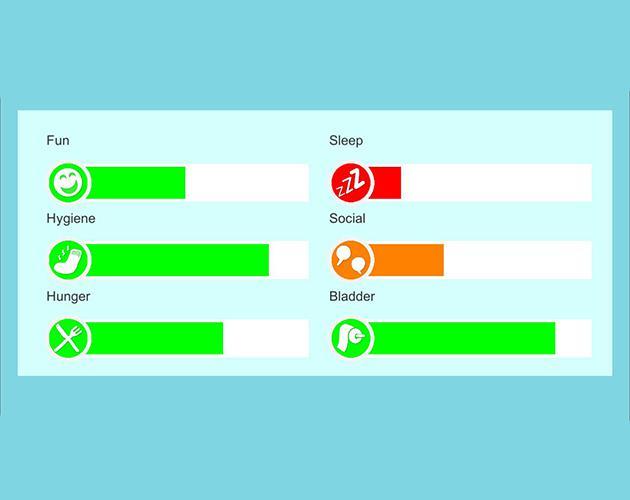 Sims Life Stat Bar [Web] - фото и скриншоты игры на рабочий стол