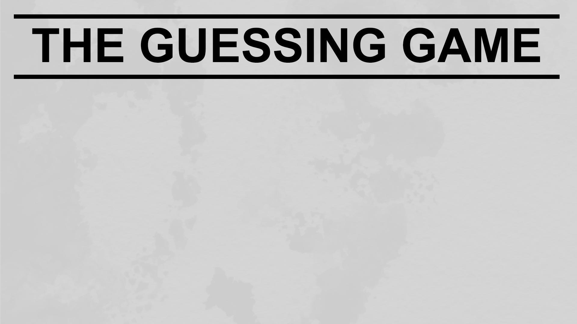 The Guessing Game вся информация об игре, читы, дата выхода, системные ...
