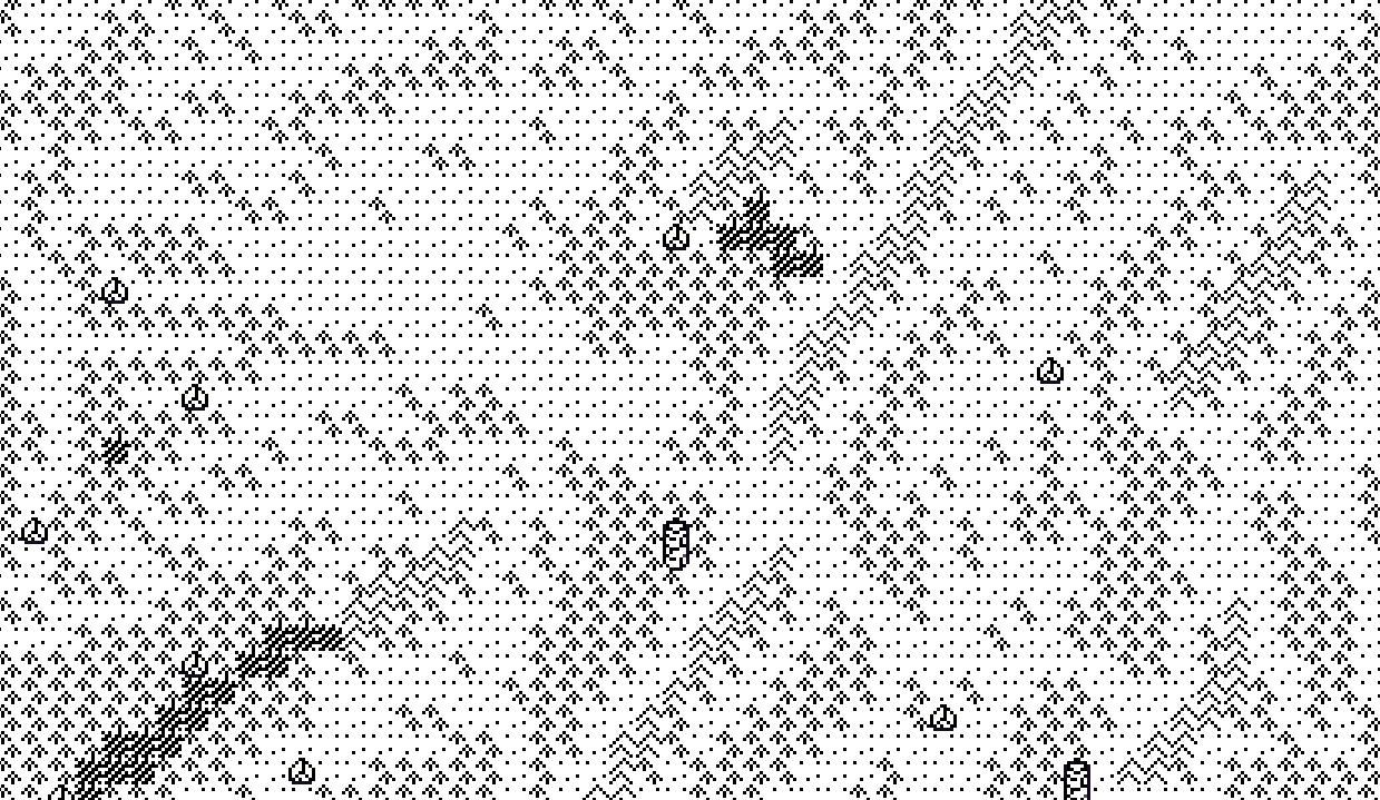 8x8 1-bit World Map Tile Set RPG - фото и скриншоты игры на рабочий стол