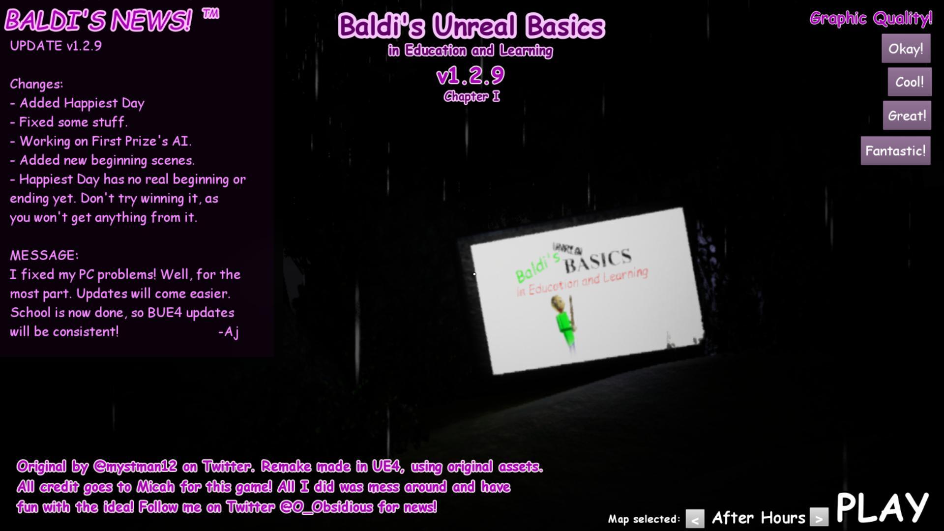 baldi's unreal basics 1.2.9 (happiest day) reupload - фото и скриншоты ...